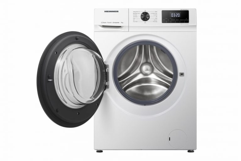 HEINNER WASHING MACHINE 9 KGS 1400 RPM INVERTER MOTOR SUPER SILENT A ...